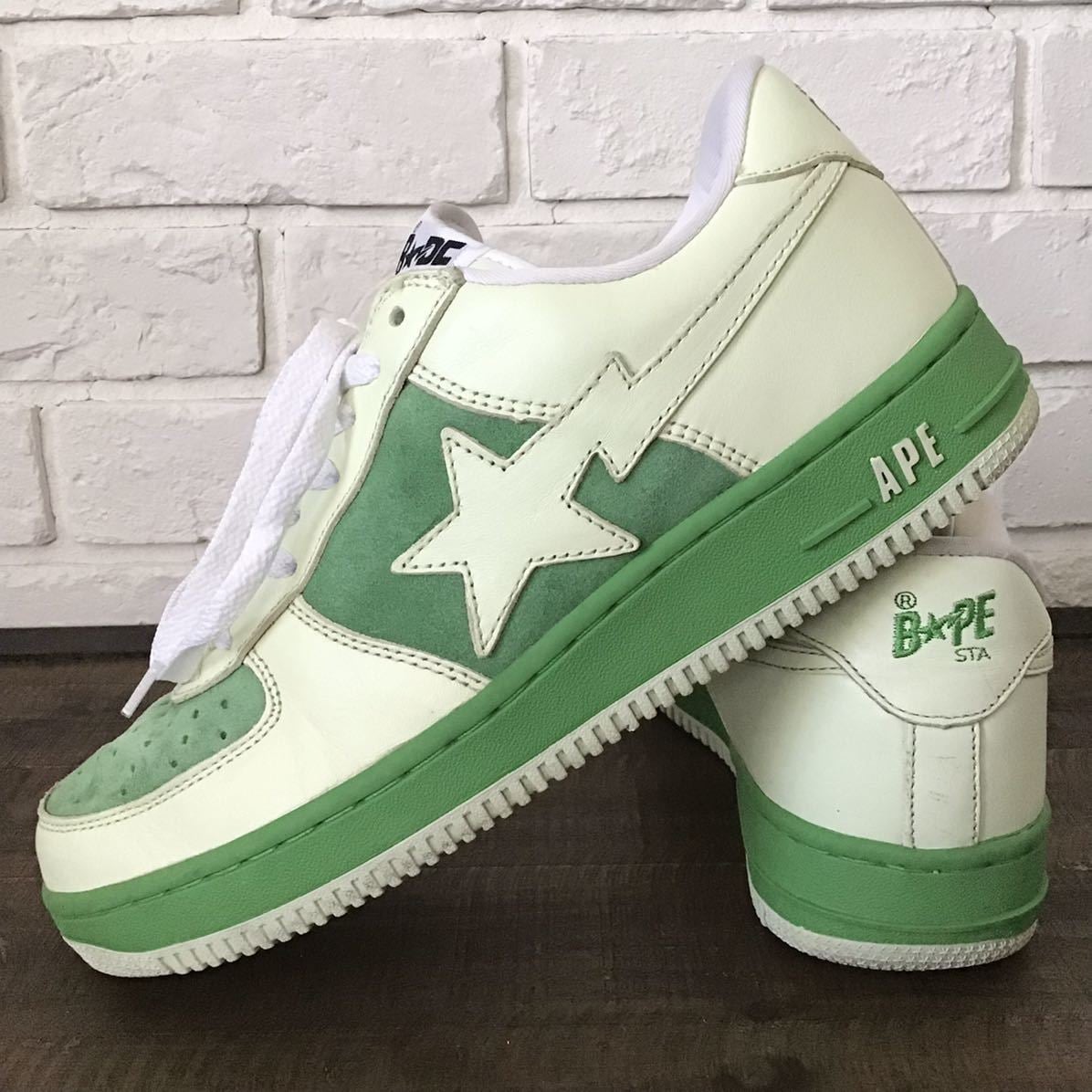 BAPESTA 28cm US10 green a bathing ape BAPE STA shoes sneakers NIGO i58 Kametuku shop