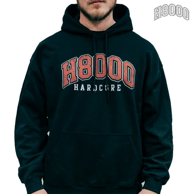 H8000 / Logo プルオーバーパーカー(ブラック) | アウター,プルオーバー | バンドTシャツのPositiveDive ...