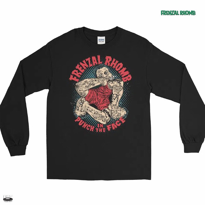 Frenzal Rhomb / フレンザル・ロム - Punch In The Face ロングスリーブ・長袖シャツ (ブラック ...