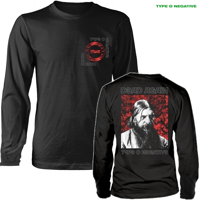 Type O Negative / タイプ・オー・ネガティブ - RED RASPUTIN ロングスリーブ・長袖シャツ(ブラック ...