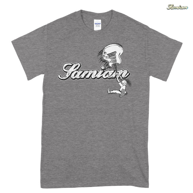 Samiam / サマイアム - Guitarguy Tシャツ(グレー) | Tシャツ | バンドTシャツのPositiveDive ...