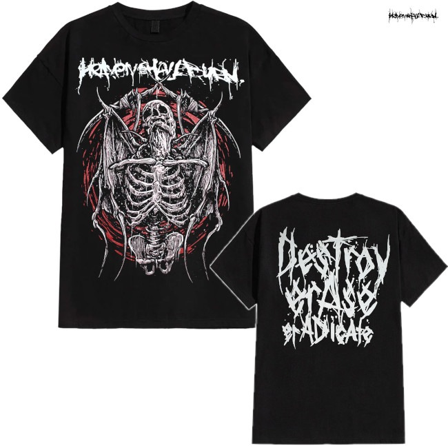 Heaven Shall Burn / ヘヴン・シャル・バーン - Skeleton Destroy Tシャツ (ブラック) | Tシャツ ...