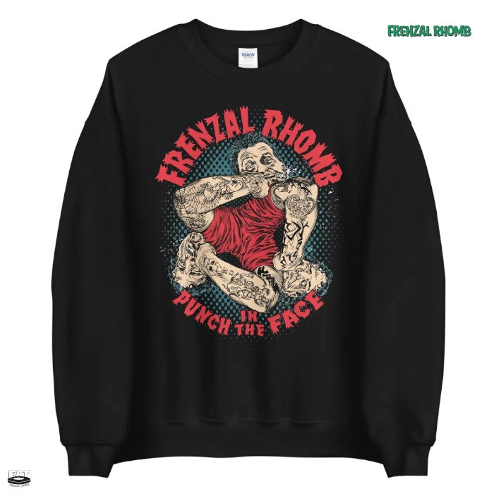 Frenzal Rhomb / フレンザル・ロム - Punch In The Face クルーネック・トレーナー (ブラック) | アウター ...