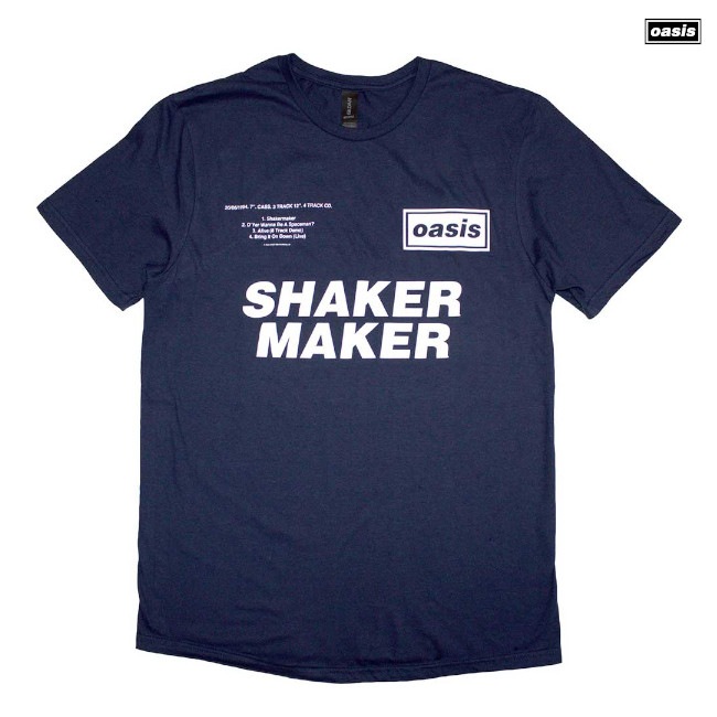 Oasis / オアシス - Definitely Maybe Line Drawing Tシャツ(ネイビー) | Tシャツ | バンドT ...