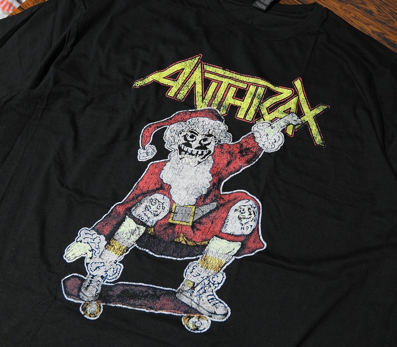 【即納】Anthrax / アンスラックス - VINTAGE CHRISTMAS Tシャツ(ブラック) | Tシャツ | バンドTシャツの ...