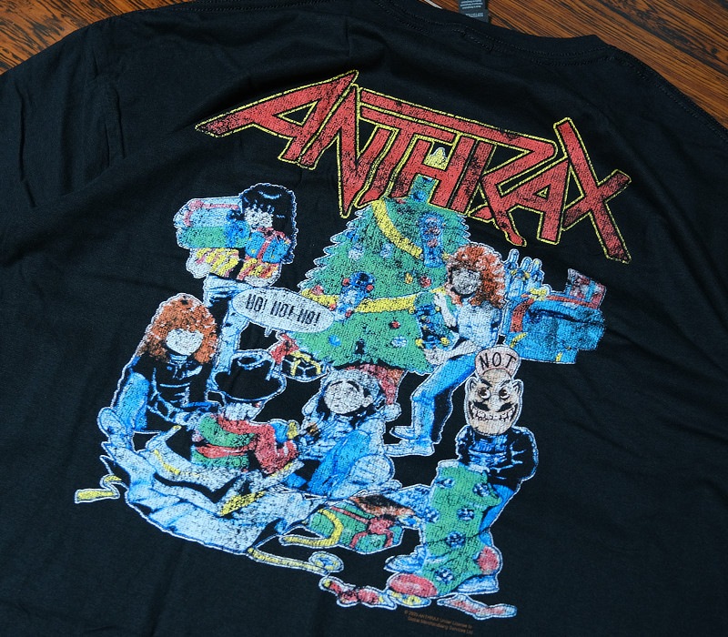 【即納】Anthrax / アンスラックス - VINTAGE CHRISTMAS Tシャツ(ブラック) | Tシャツ | バンドTシャツの ...