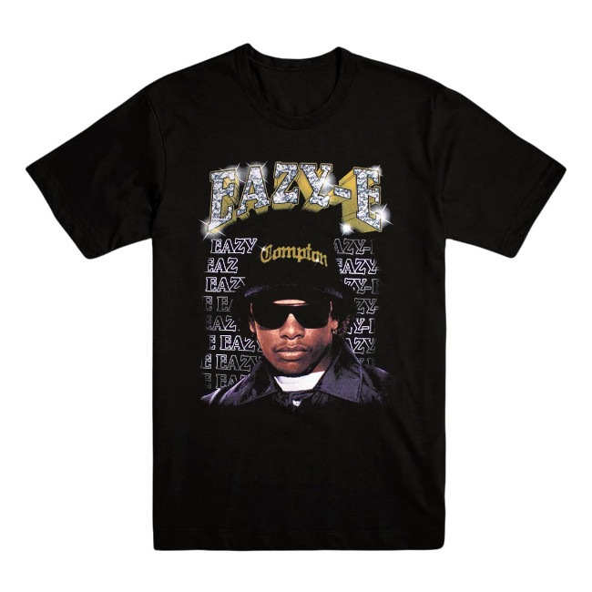 Eazy-E / イージー・イー - COMPTON Tシャツ(ブラック) | Tシャツ,ラップTシャツ | バンドTシャツの ...