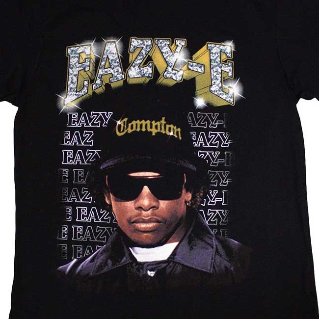 Eazy-E / イージー・イー - COMPTON Tシャツ(ブラック) | Tシャツ,ラップTシャツ | バンドTシャツの ...