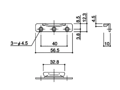 カムラッチハンドル受 YKK AP ビル・住宅用 HH-J-0789 シルバー色【メーカー取り寄せ品】 | メーカー別,YKK AP,集合住宅・ビル用,カムラッチハンドル受け・台座 | 網戸 ...
