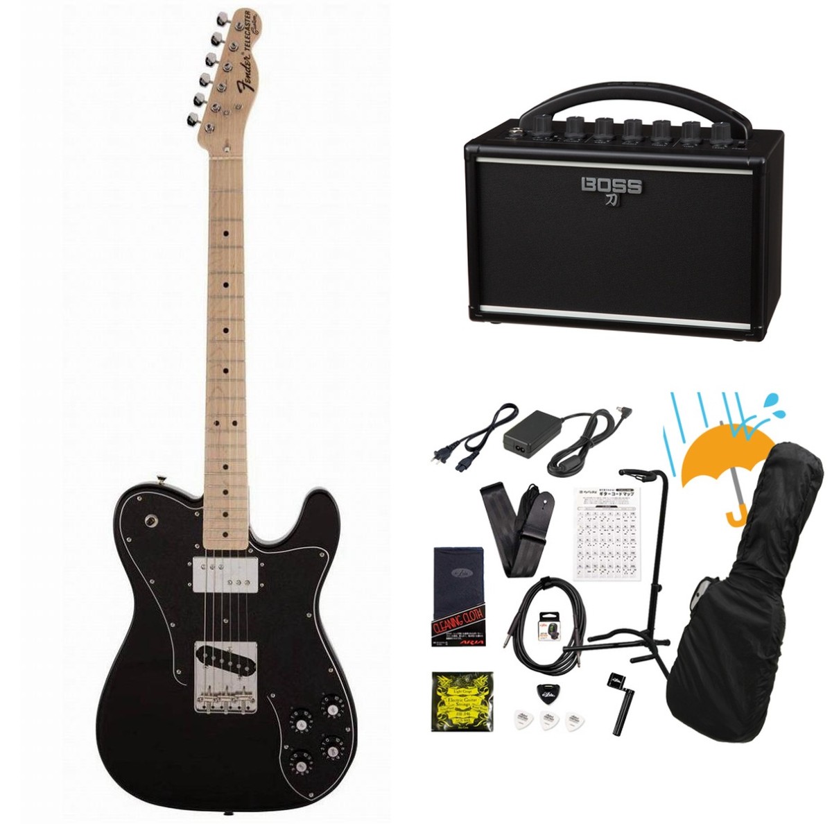 Fender / Made in Japan Traditional 70s Telecaster Custom Maple FB Black ...