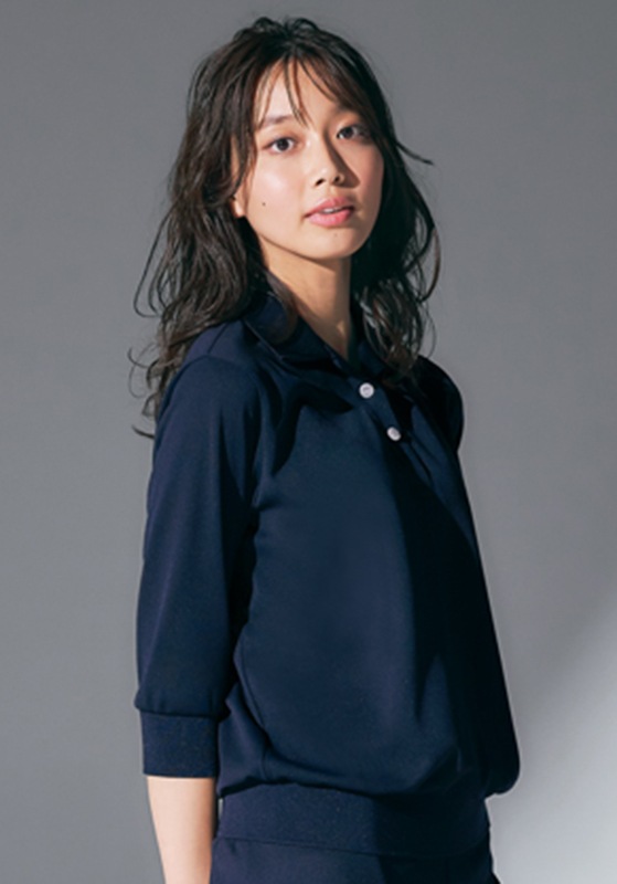 MARY QUANT ポロシャツ 六分袖 M13061 U-FACTORY(ユーファクトリー) | UNIPRO OFFICE WEAR｜ユニ ...