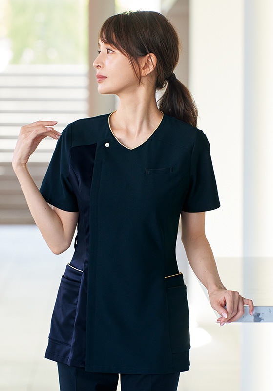 enjoie(アンジョア) スクラブ 42101 | UNIPRO OFFICE WEAR｜ユニプロ オフィスウェア | オーバーブラウス ...