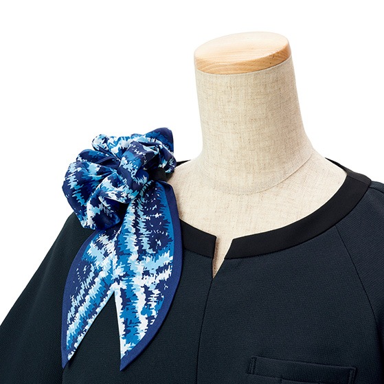 ENJOY Noir (エンジョイ ノワール) プルオーバー(半袖) NST033 | UNIPRO OFFICE WEAR｜ユニプロ オフィスウェア | オーバーブラウス,半袖オーバーブラウス