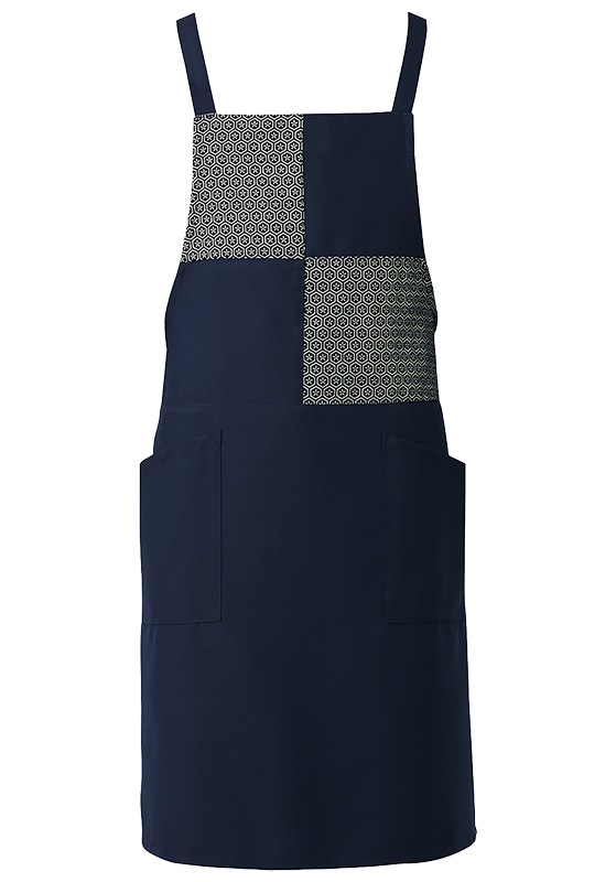 arbe アルベ 胸当てエプロン DN-8509 チトセ chitose | UNIPRO WORK WEAR｜ユニプロ ワークウェア | 和風