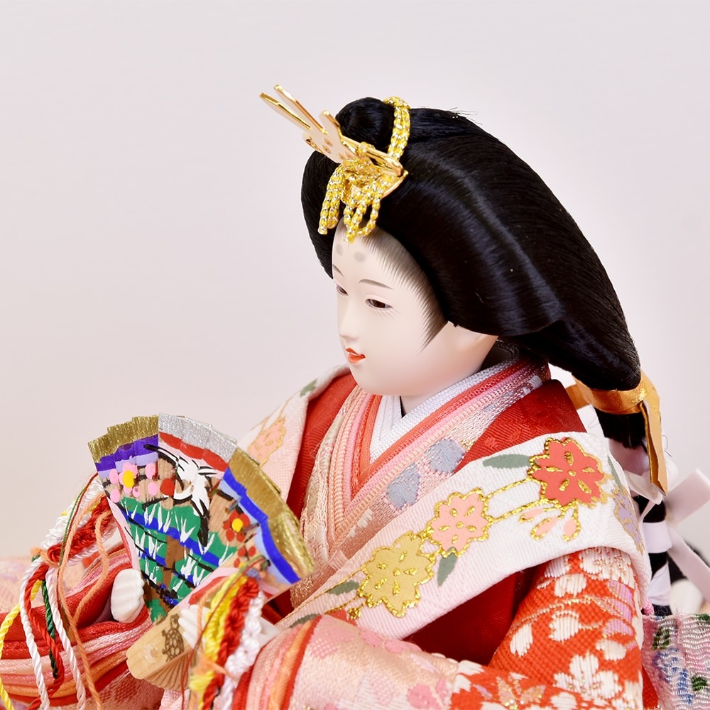 雛人形 ひな人形 久月 親王飾り 平飾り S072-20 コンパクト 金 かわいい おしゃれ モダン お雛様 おひな様