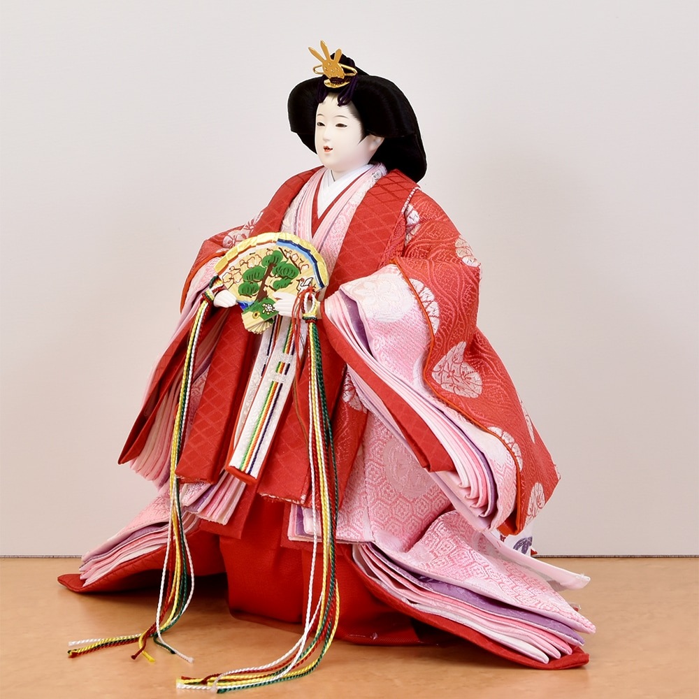 雛人形 ひな人形 久月 親王飾り 平飾り 立雛 S072-20 金 かわいい おしゃれ モダン お雛様 おひな様