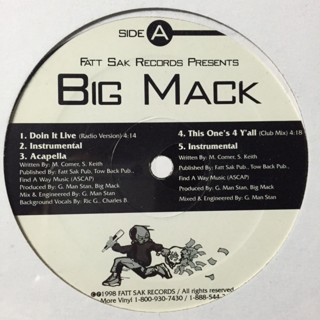 BIG MACK / DOIN IT LIVE | VINYL,A.B.C.D | IITIGHT MUSIC