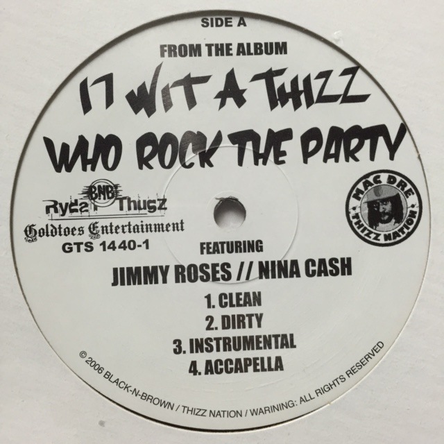 JIMMY ROSES / WHO ROCK THE PARTY | VINYL,I.J.K.L.M | IITIGHT MUSIC
