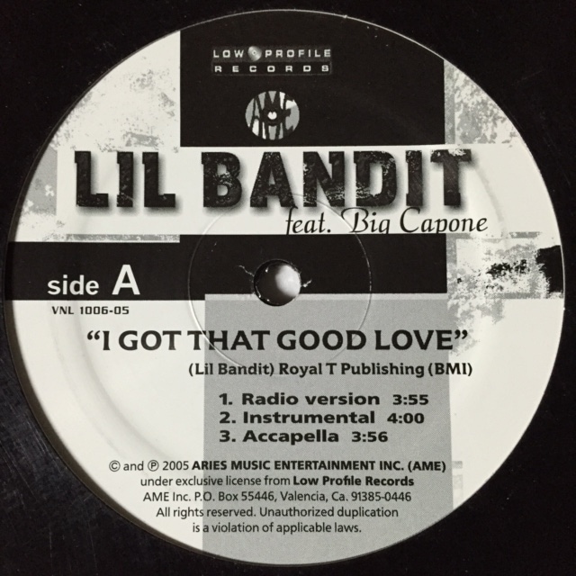 LIL BANDIT / I GOT THAT GOOD LOVE | VINYL,I.J.K.L.M | IITIGHT MUSIC