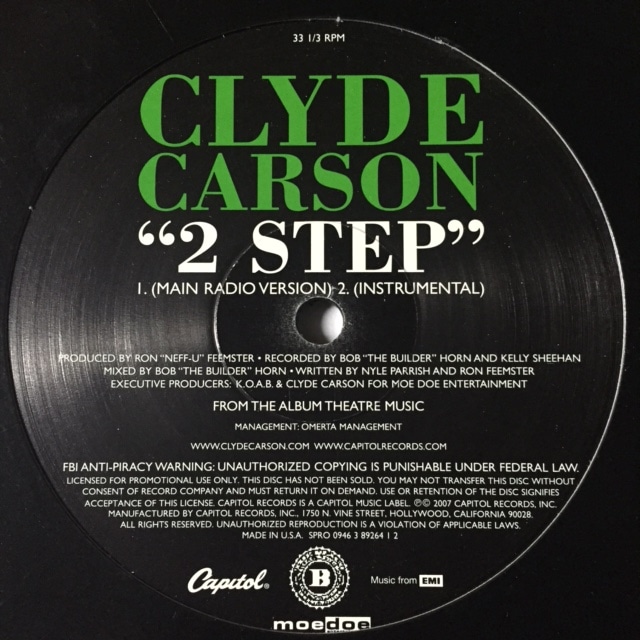 CLYDE CARSON / 2 STEP | VINYL,A.B.C.D | IITIGHT MUSIC