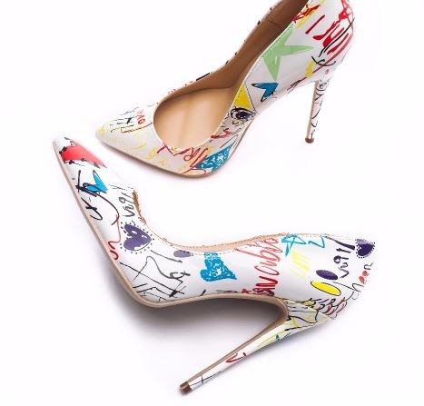 【5色】らくがきパンプス ピンヒール | SHOES | ～meren～