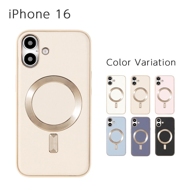 iPhone 16 Noah MagSafe対応 PUバックカバーケース