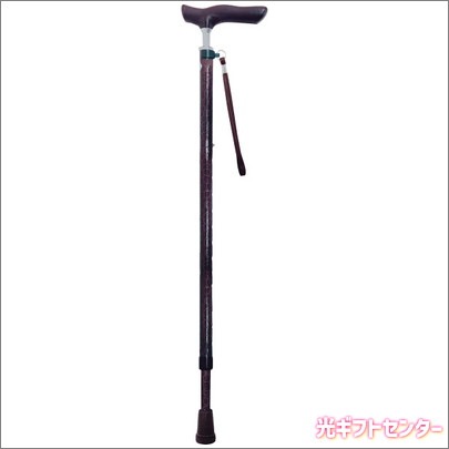 伸縮ジョイントレザーステッキ ブラウン 69-NL1 なら 全ギフト一覧,美容＆健康グッズ・医療機器専門店 | 光ギフトセンター