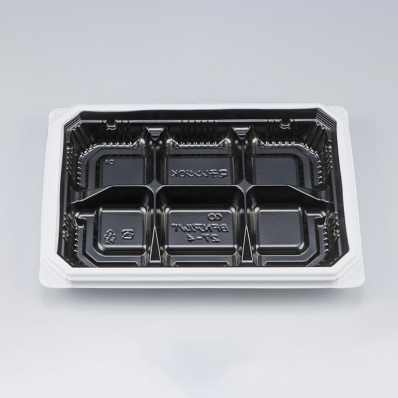 シーピー化成 弁当容器 BFNアルバ 27-4 本体 BW 50枚×12袋（600枚）/箱｜はこまる公式通販