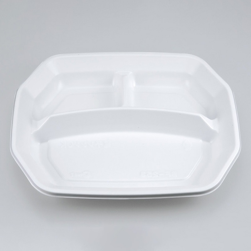 シーピー化成 弁当容器 本体 BF-253 ホワイト 50枚×8袋（400枚）/箱｜はこまる公式通販