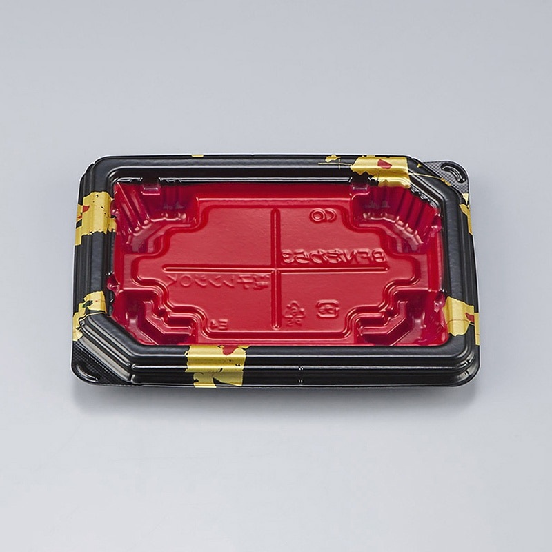 シーピー化成 米飯容器 BFNたわら 3 本体 晶葉／輪島内赤／和もく赤 50枚×16袋（800枚）/箱｜はこまる公式通販