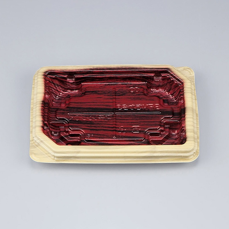 シーピー化成 米飯容器 BFNたわら 3 本体 晶葉／輪島内赤／和もく赤 50枚×16袋（800枚）/箱｜はこまる公式通販