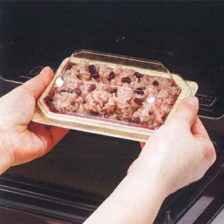 シーピー化成 米飯容器 BFNたわら 3 本体 晶葉／輪島内赤／和もく赤 50枚×16袋（800枚）/箱｜はこまる公式通販