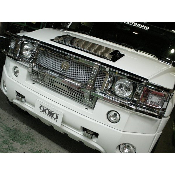 【CODE9】 HUMMER/ハマー H2 ビレット グリルガード ディンプルタイプ | HUMMER,H2,エクステリア | 9010MOTORING