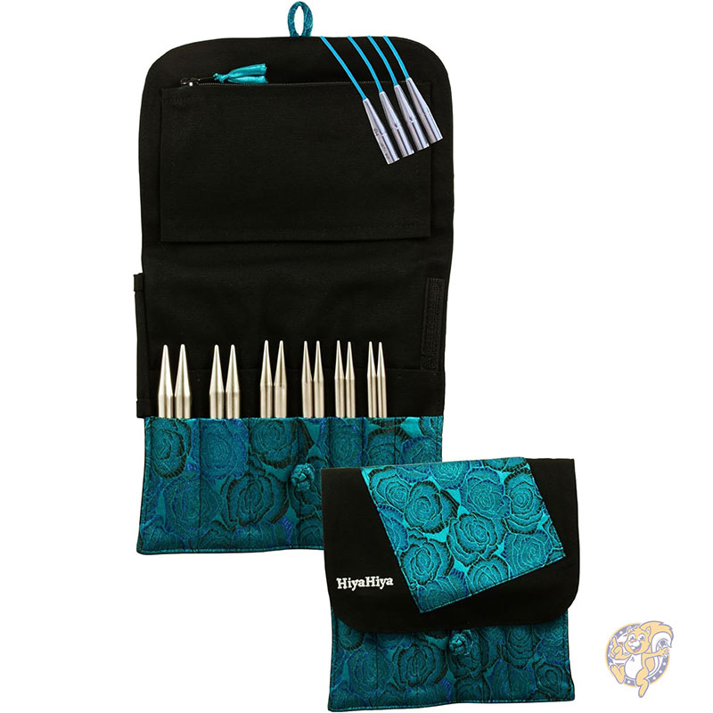編み針セット 大きな先端サイズ (US 9-15) 12cmの鋭いスチール製の交換可能な針 ブロケードケースと針グリップ付き ソーイング 手芸 HiyaHiya ヒヤヒヤ | その他 ...