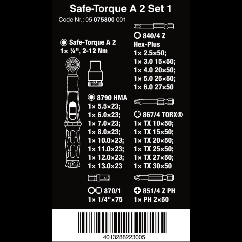 Safe-Torque A 2 Set 1 | Wera | BLUECOLOR.WORK＜公式サイト＞