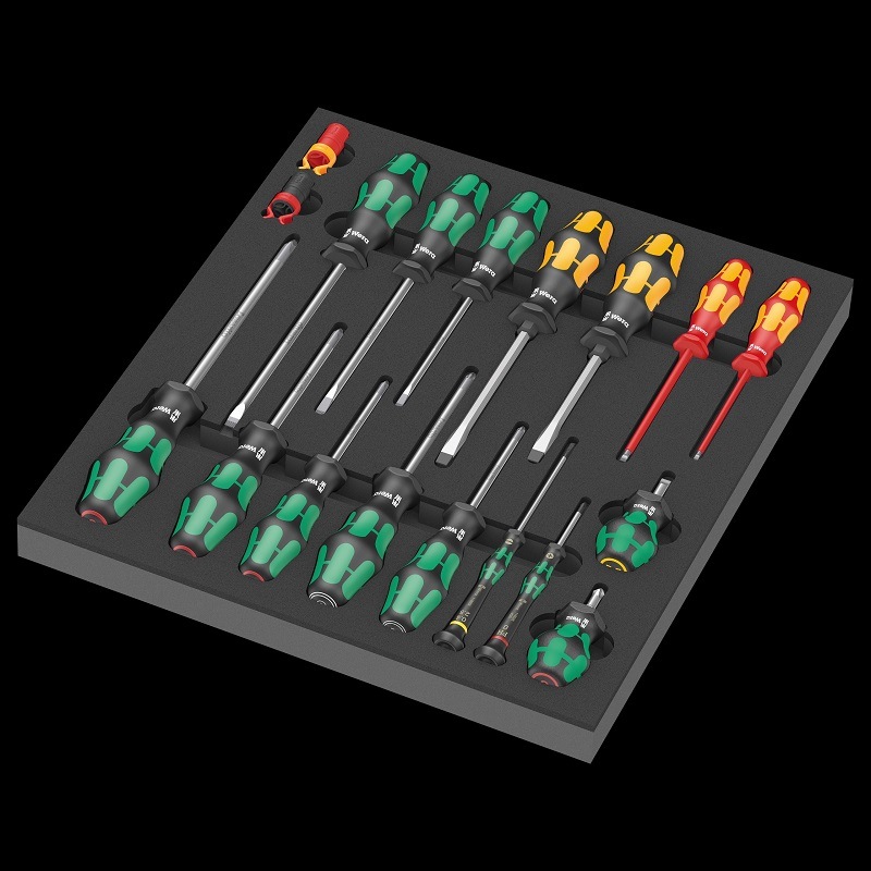 9710 Foam Insert Screwdriver Set 1 | Wera | BLUECOLOR.WORK＜公式サイト＞