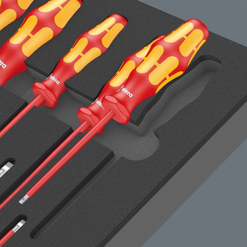 9711 Foam Insert VDE Screwdriver Set 1 | Wera | BLUECOLOR.WORK＜公式サイト＞