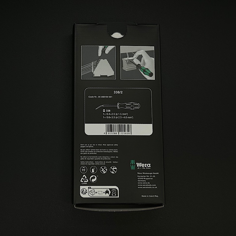 338/2 Actuation Tool For Terminal Blocks (spring cages) | Wera ...