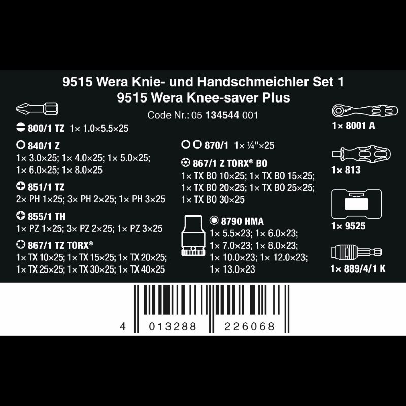 Kneeling Pad + Tool-Check-Plus | Wera | BLUECOLOR.WORK＜公式サイト＞