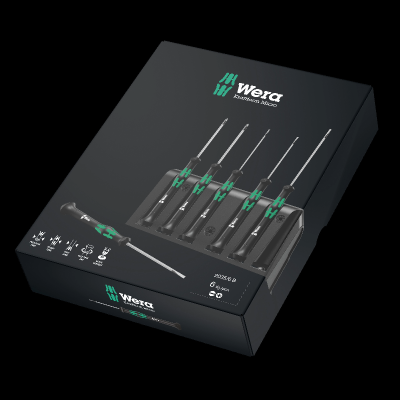 2035/6 B Screwdriver Set 6 pieces | Wera | BLUECOLOR.WORK＜公式サイト＞