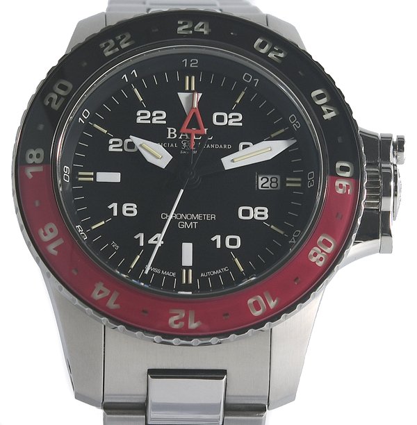 ★箱付！美品！BALL WATCH ボールウォッチ エンジニア ハイドロカーボン エアロGMT II DG2018C-S3CJ-BK 自動巻き ...