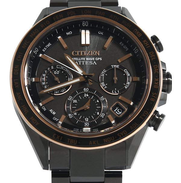★未使用！CITIZEN シチズン ATTESA アテッサ ACT Line CC4074-61W F950-0029S0C ソーラー電波 ...