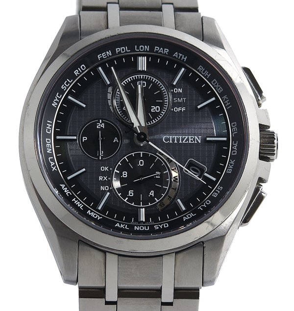 現金特価！送料無料！箱付 CITIZEN シチズン ATTESA アテッサ ダイレクトフライト AT8040-57E H804-T018696 ...