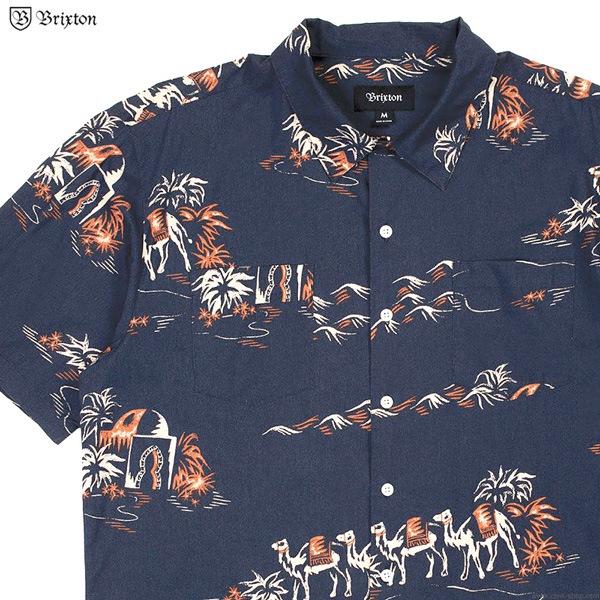 CLINK｜BRIXTON CRUZE S/S WOVEN (WASHED NAVY/GINGER)｜東京・吉祥寺｜SOFTMACHINE ...