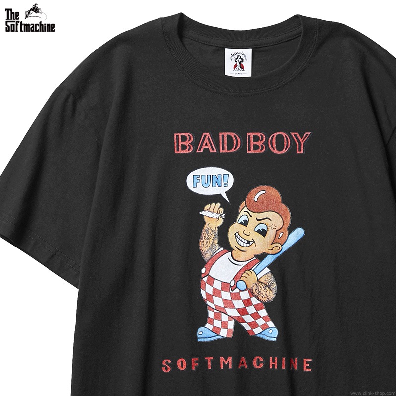 CLINK｜SOFTMACHINE BAD BOY-T (BLACK)｜東京・吉祥寺｜SOFTMACHINE・BLUCO・DEUS・PEANUTS&Co.・RADIALL・UNCROWD ...
