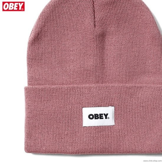 CLINK｜OBEY BOLD LABEL ORGANIC BEANIE (MESA ROSE)｜東京・吉祥寺｜SOFTMACHINE ...