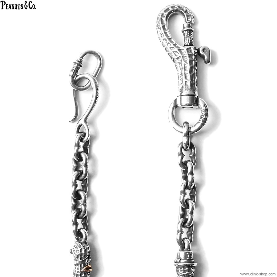 CLINK｜PEANUTS & CO. 3 PEANUTS WALLET CHAIN (SILVER×K10PG)｜東京・吉祥寺 ...
