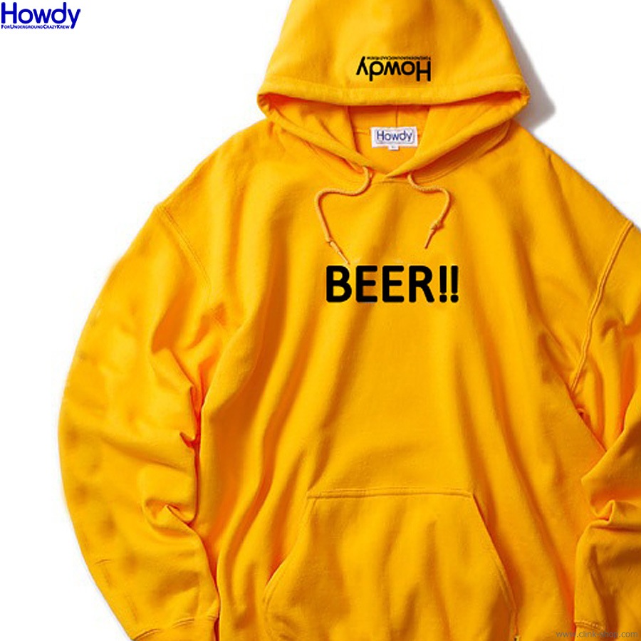 CLINK｜Howdy BEER Hoody 3 (GOLD) [HWD2501-SW01]｜東京・吉祥寺｜SOFTMACHINE・BLUCO ...