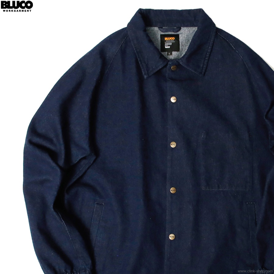 CLINK｜BLUCO 12oz DENIM COACH JACKET (D.INDIGO) [151-31-026]｜東京・吉祥寺｜SOFTMACHINE・BLUCO・DEUS ...