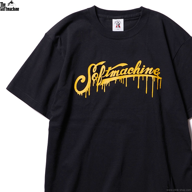 CLINK｜SOFTMACHINE DRIPPING LOGO-T (BLACK)｜東京・吉祥寺｜SOFTMACHINE・BLUCO・DEUS・PEANUTS&Co.・RADIALL ...
